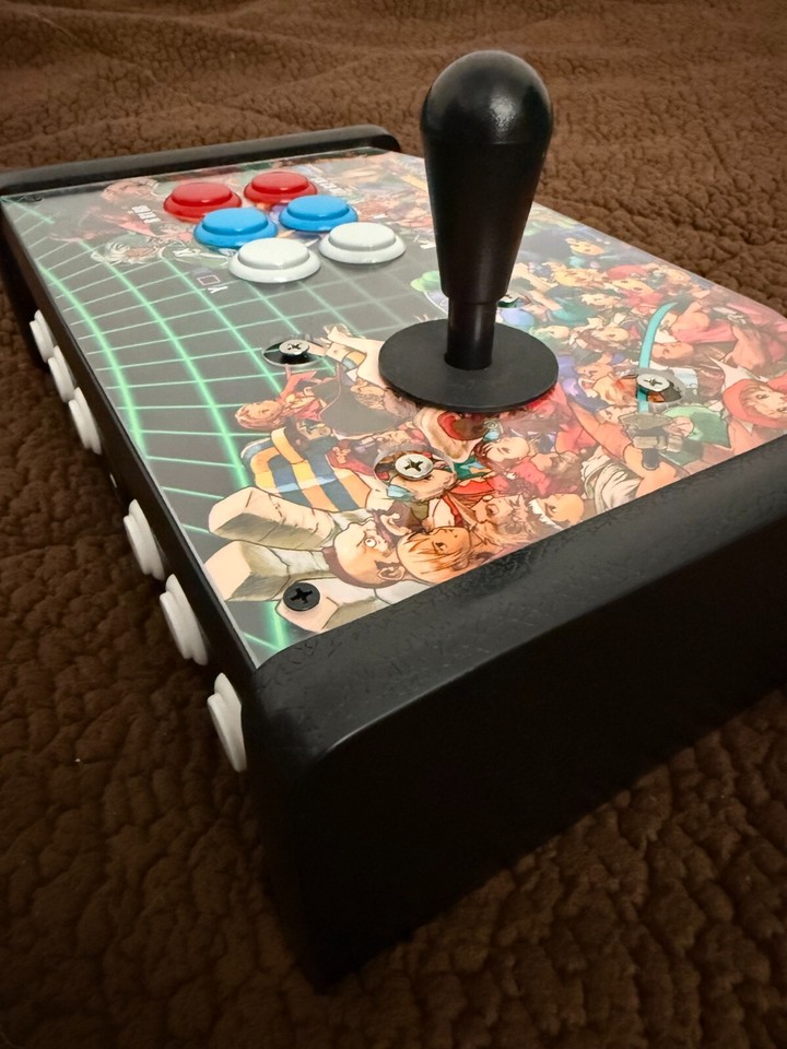 MAS MINI Arcade Fight Stick Joystick Replica Case, paint, plexiglass ...