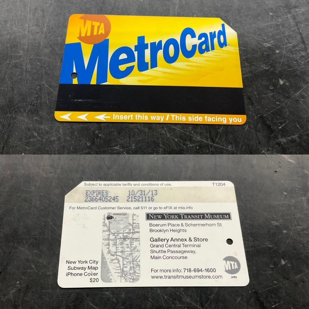 NEW YORK CITY MTA EXPIRED 2014 Subway METRO CARD "MUSEUM---MAP" USED | eBay