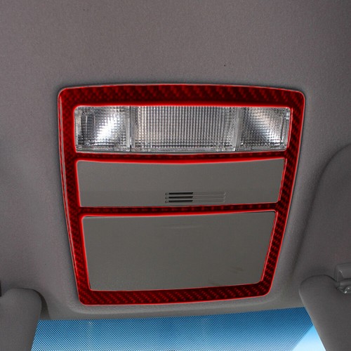 Red Carbon Fiber Interior Overhead Light Cover Trim For Toyota Camry ...