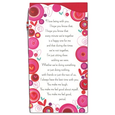 Romantic VALENTINE'S DAY Card, Love Being With You by Hallmark Between ...