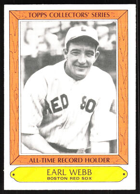 1985 Topps Woolworth Record Holders Earl Webb #37 Boston Red Sox Card | eBay
