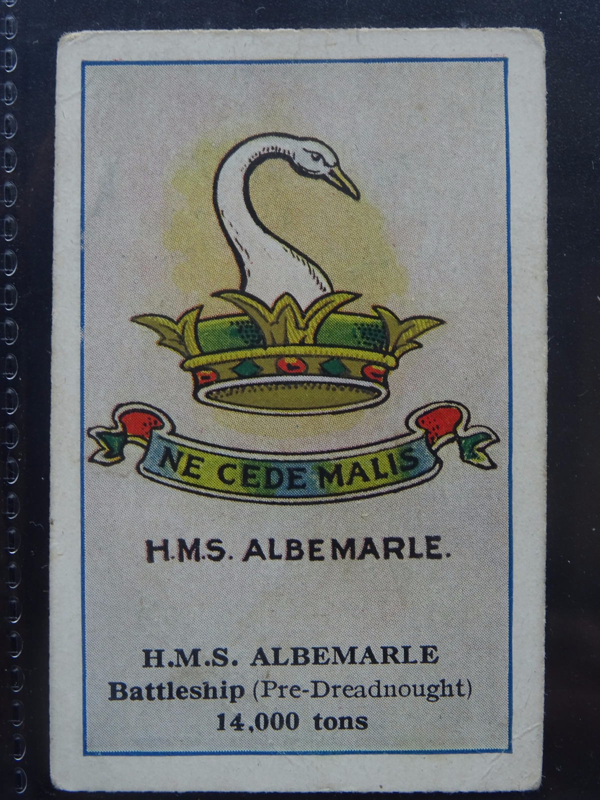 HMS ALBEMARLE - BATTLESHIP Crests of British Warships by Sniders ...