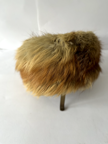 red fox real fur hat silk lined inside satisfactory condition striking ...