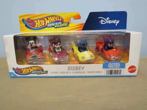 Hot Wheels Racer Verse Disney Character Vehicle 4-Pack | eBay