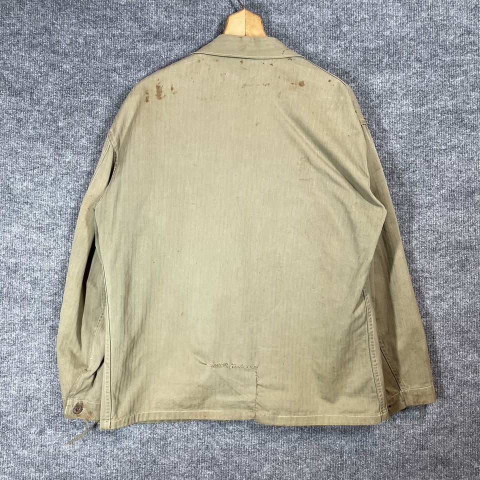 WWII USMC Uniform Lot P41 HBT Jacket Pants Named ID Abercrombie & Fitch ...