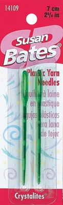 Susan Bates Crystalites Plastic Yarn Needles-2.75" 2/Pkg 14109 | eBay