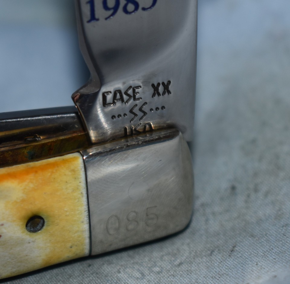 RARE VINTAGE CASE XX STAG LARGE TRAPPER KNIFE 5254 6 DOT 1984 CKKC "NEW ...