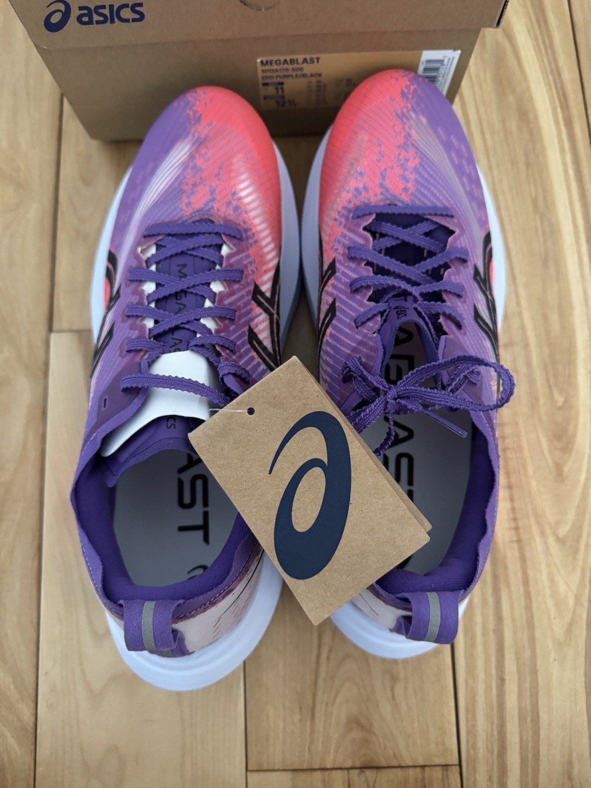 ASICS MEGABLAST 1013A170 500 Edo Purple Black Running Shoes Size: 8-13 ...