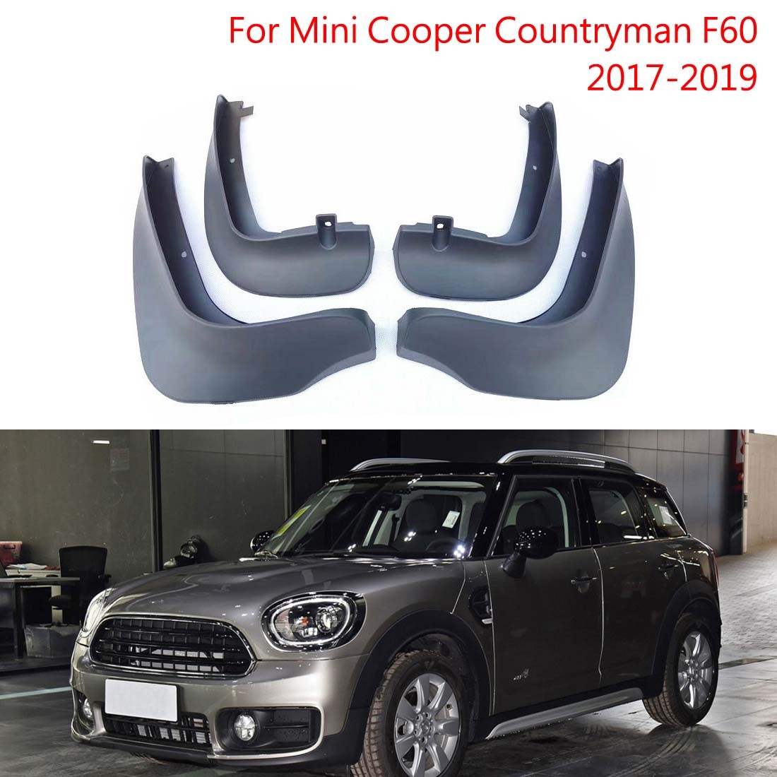 OE Splash Mud Guards Mud Flaps For 2017-2019 Mini Cooper Countryman F60 ...