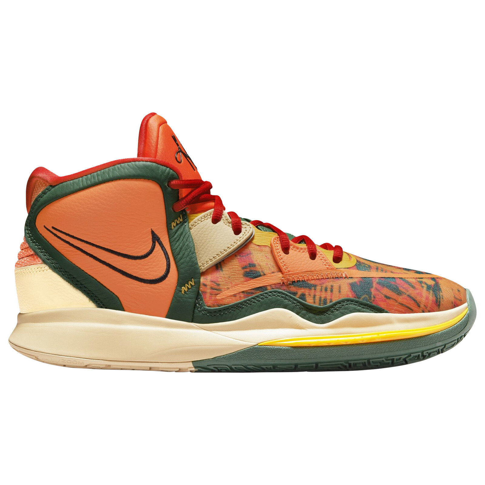 Size 13 - Nike Kyrie Infinity Black/Gorge Green/Safety Orange/Sesame ...