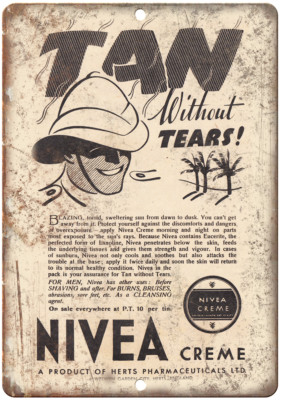 Nivea Cream Vintage Print Ad 12" x 9" Reproduction Metal Sign ZF56 | eBay