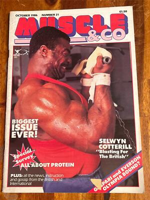 MUSCLE & CO bodybuilding magazine SELWYN COTTRILL/Cory Everson 10-86 ...