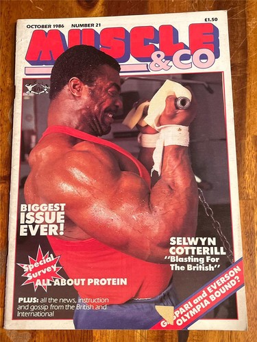 MUSCLE & CO bodybuilding magazine SELWYN COTTRILL/Cory Everson 10-86 ...