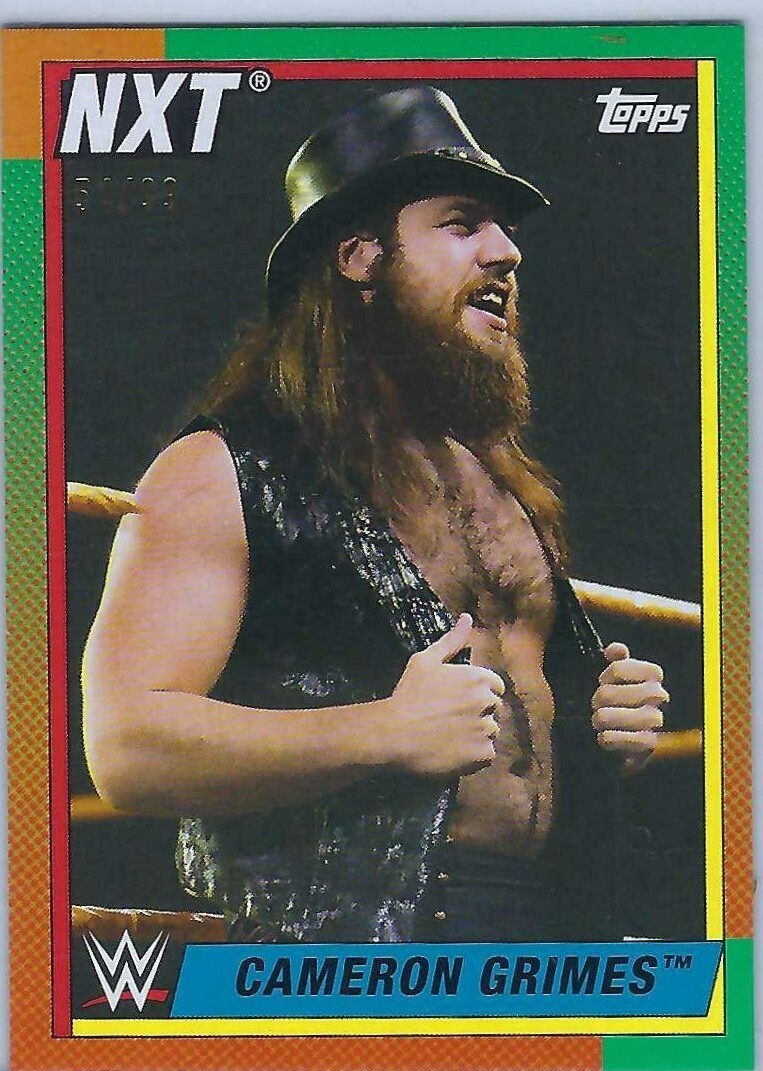 2021 Topps Heritage WWE - Cameron Grimes #79 Green /99 for sale online ...