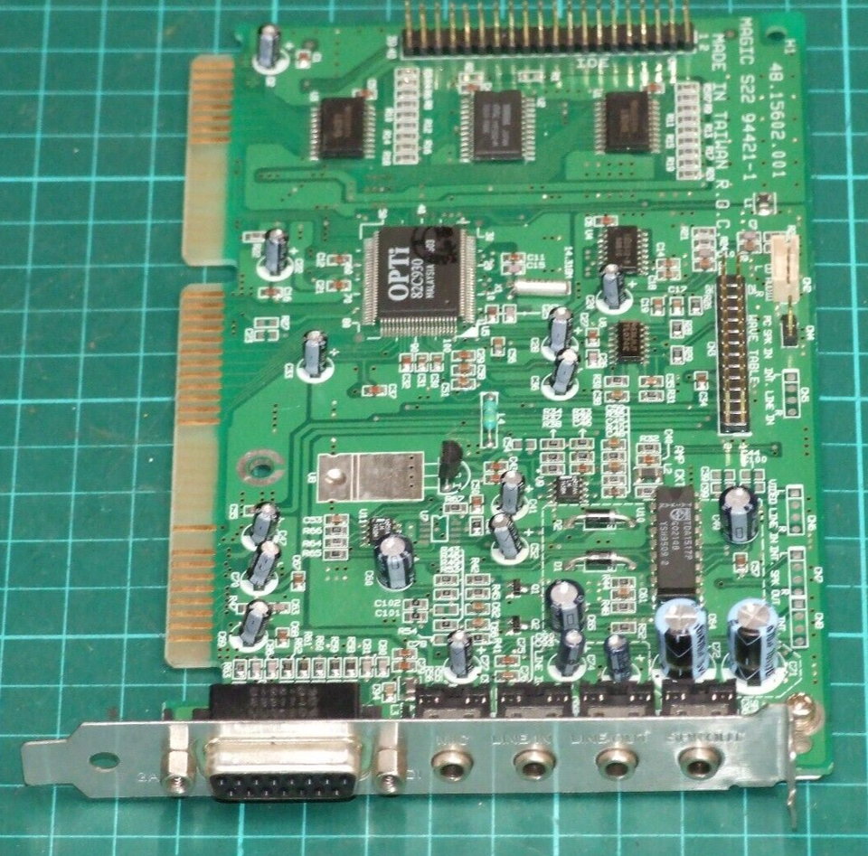 Vintage Asel Magic S22 94421-1 OPTI sound card Yamaha OPL 16 bit ISA | eBay