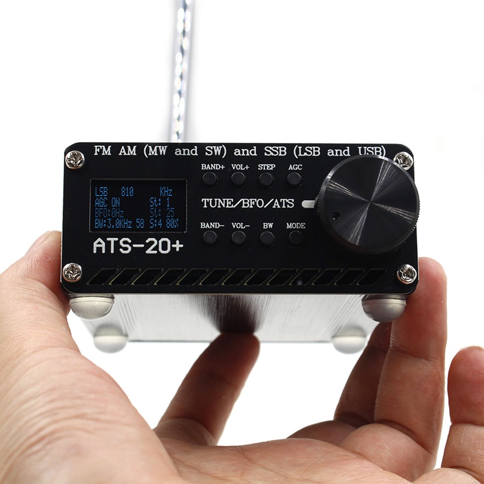 Upgraded ATS-20+ Radio Receiver FM AM (MW & SW) SSB (LSB & USB) With ...