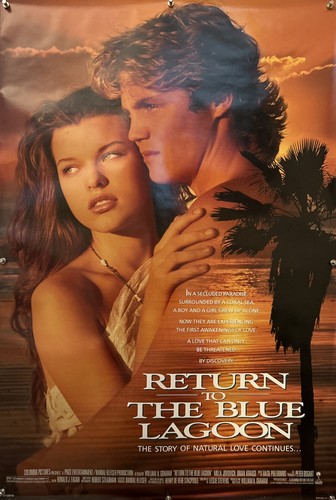 RETURN TO THE BLUE LAGOON Original One Sheet Movie Poster - 1991 | eBay