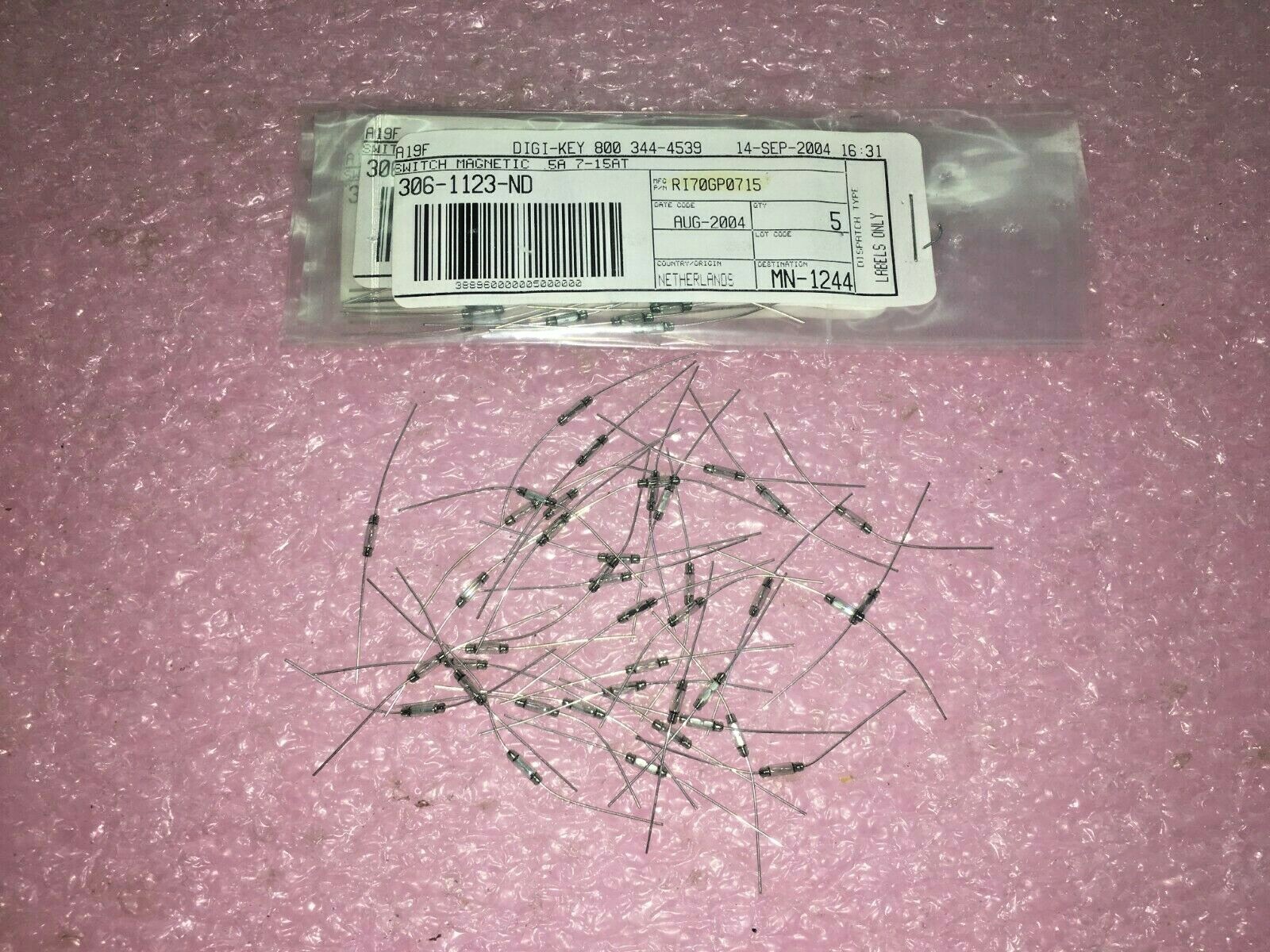 (30 PIECE LOT) RI70GP0715 COMUS SWITCH REED SPST-NO 500MA 120V ROHS for ...