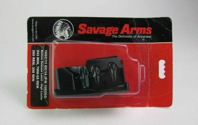 Savage Rifle Magazine Bottom Release .243/ .308 Win Blue 4 Round 10gc ...