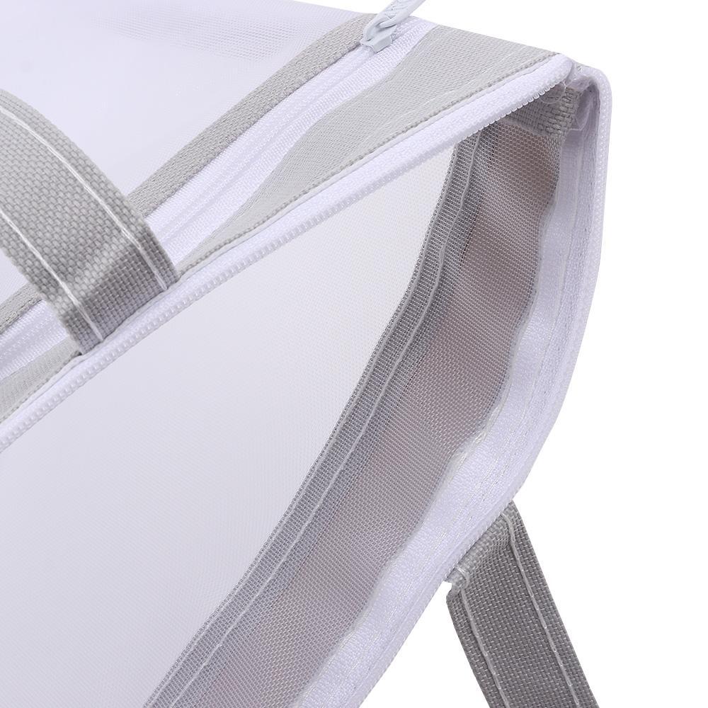 Grey Pencil Bag Nylon mesh Stationery Pouch Gift Transparent Office | eBay