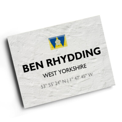 A3 PRINT - Ben Rhydding, West Yorkshire - Lat/Long SE1347 | eBay UK