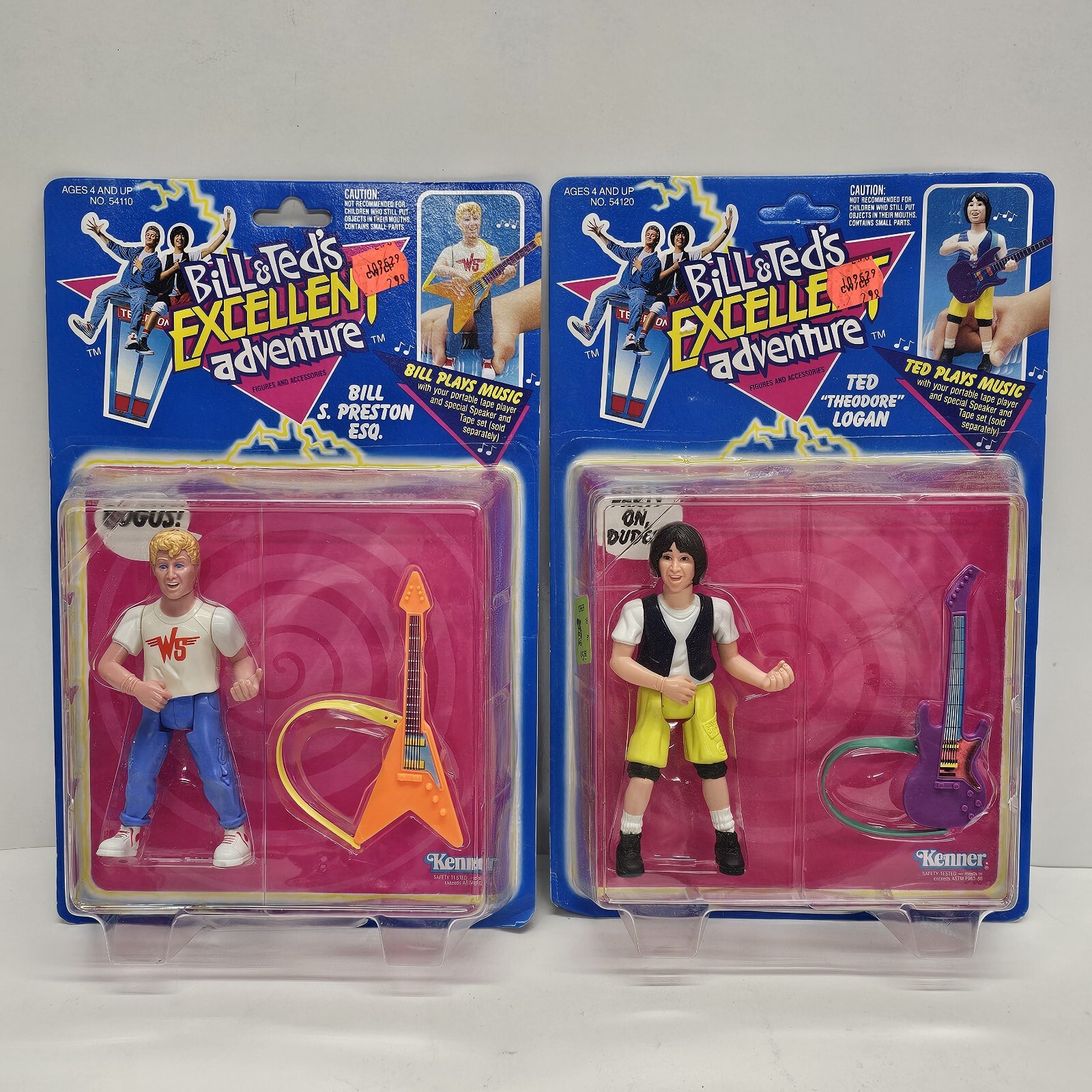 1991 KENNER BILL & TEDS EXCELLENT ADVENTURE BILL & TED! Figures