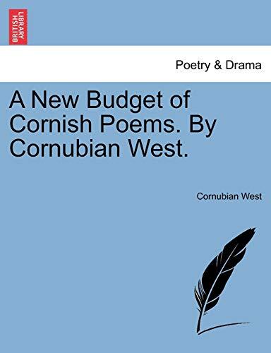 A New Budget of Cornish Poems. By Cornubian West. 9781241169930| eBay