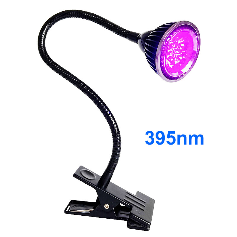 UV LED Black Light Clip-On Spotlight Plant Glow Plug-in Lamp Gel Nail ...