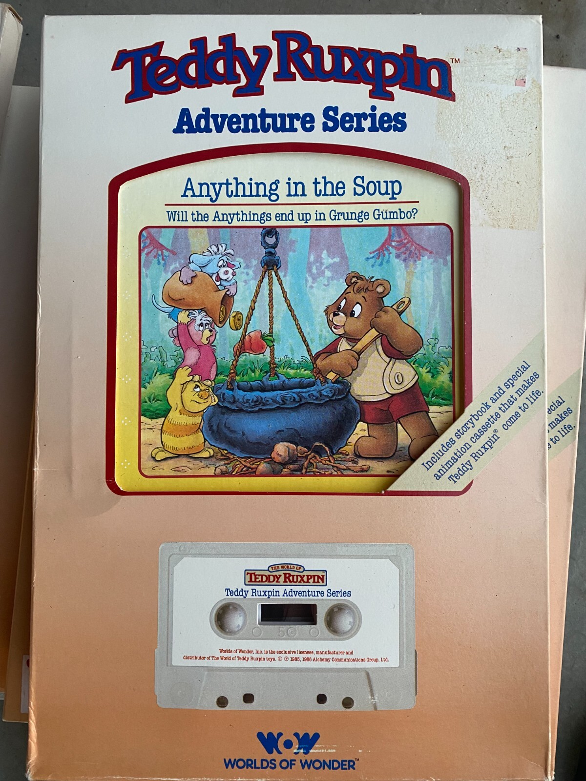 Worlds of Wonder: TEDDY RUXPIN - Anything in the Soup in box - Book and ...