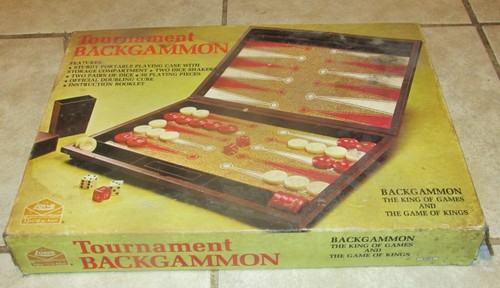 Vintage Tournament Backgammon Set E.S. Lowe Milton Bradley 1976 Complete | eBay
