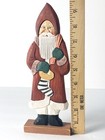 Primitive Santa Claus Wood Christmas Decor Hand Painted Folk Art Carved ...