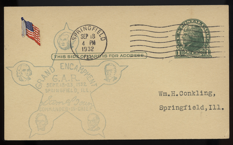 GAR 1932 SPRINGFIELD, ILLINOIS * GRAND ENCAMPMENT postcard | eBay