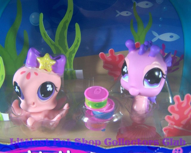 Littlest Pet Shop Figures Playset Light up Dome Aquarium Friends With ...