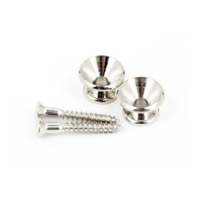 NEW! Genuine Fender USA Original Strap Buttons - Nickel w/Screws (099 ...