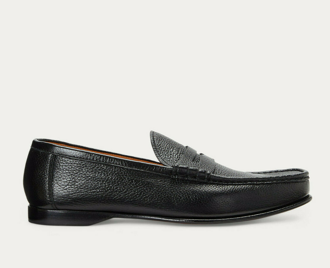 Ralph Lauren Purple Label Chalmers Deerskin Leather Penny Loafers New ...