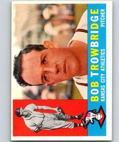 (HCW) 1960 Topps #66 Bob Trowbridge Athletics MLB Baseball Vintage 3818 ...