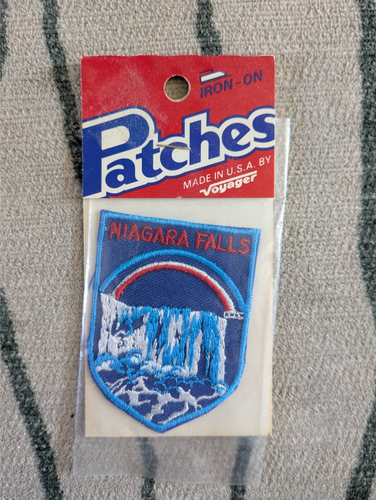 Vintage NIAGARA FALLS Waterfall Rainbow New York Travel Iron On Patch ...