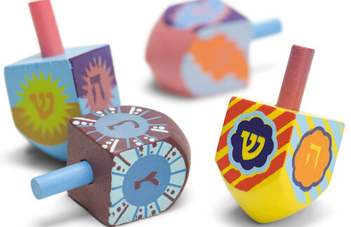 24 Hanukkah Dreidel Sevivon Jewish Spinning Toy Top Game Chanukah ...