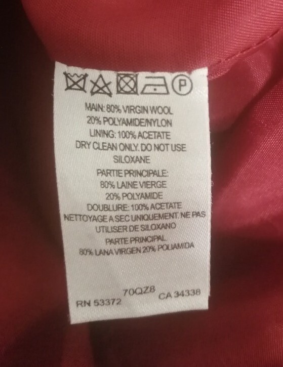 Ladies FRENCH CONNECTION red Wool Blend Coat UK10 - CG E09 | eBay