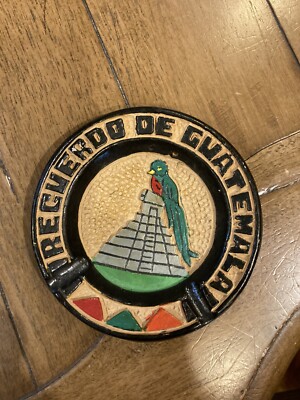 Recuerdo De Guatemala Hand Made Pottery Ashtray | eBay
