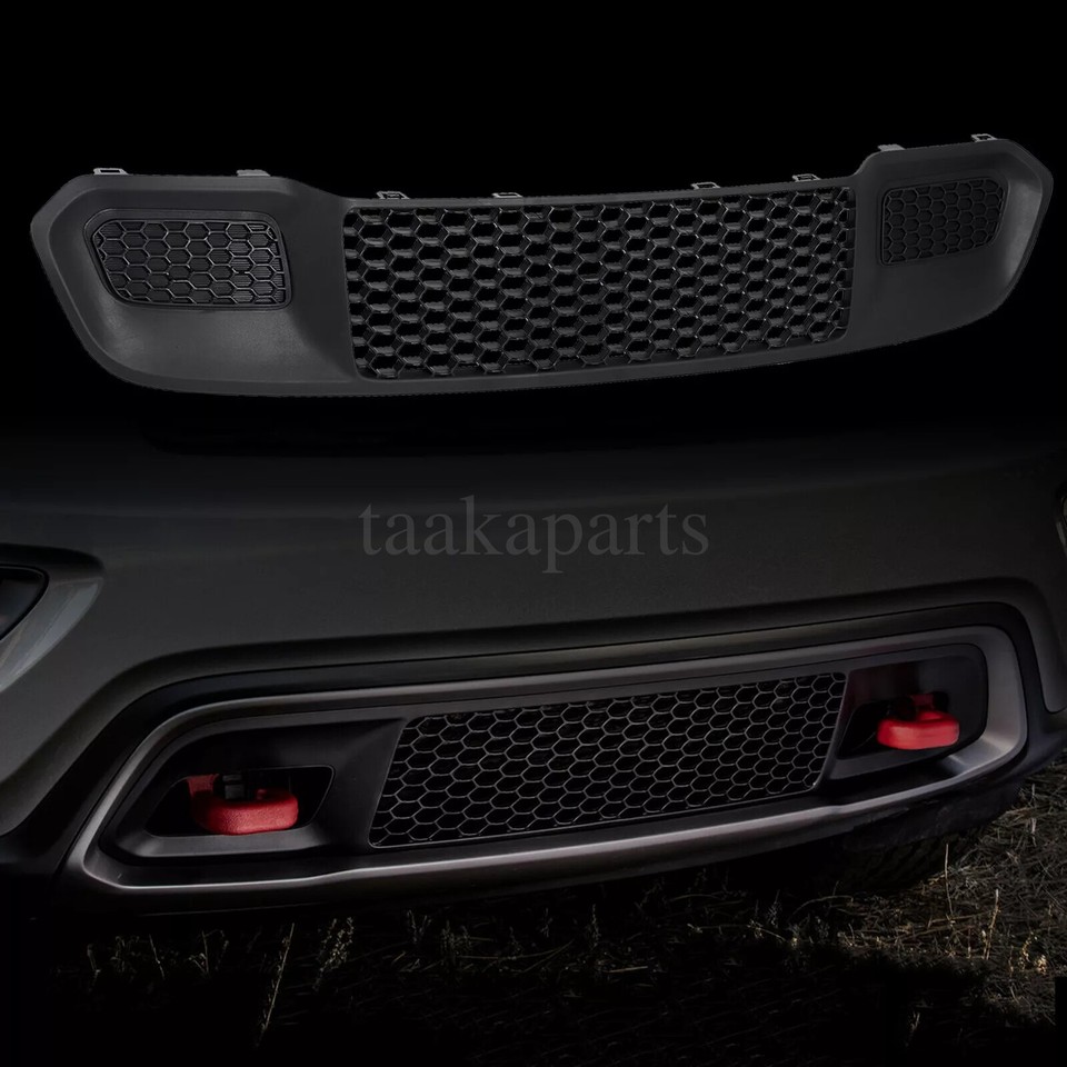 Front Bumper Honeycomb Lower Grille For 2017-2022 Jeep Grand Cherokee ...