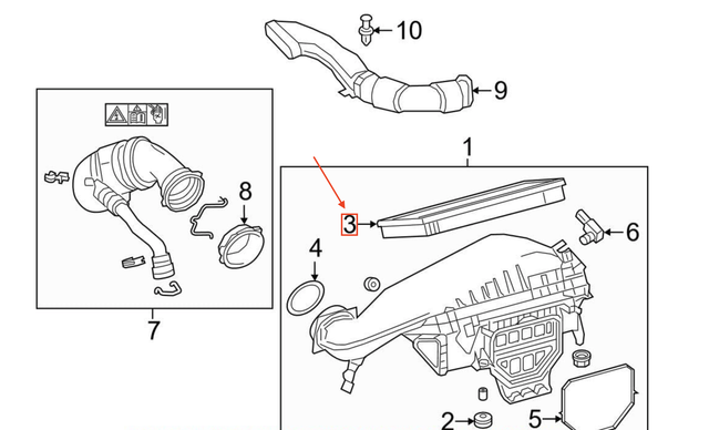 MERCEDES-BENZ C W205 AIR FILTER A2640940200 GENUINE for sale online | eBay