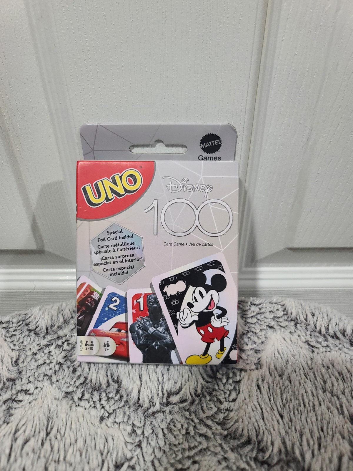 Mattel UNO Disney 100 Card Game w/ Special Edition Mystery Foil for ...