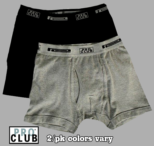 2 New PROCLUB men's underwear Boxer Briefs Pre-Packed PRO CLUB Size S ...