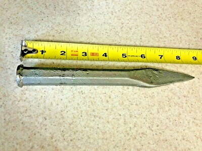 Antique/Vintage 8.5" Sharp Point Rock Chisel Brick Chisel Masonry ...