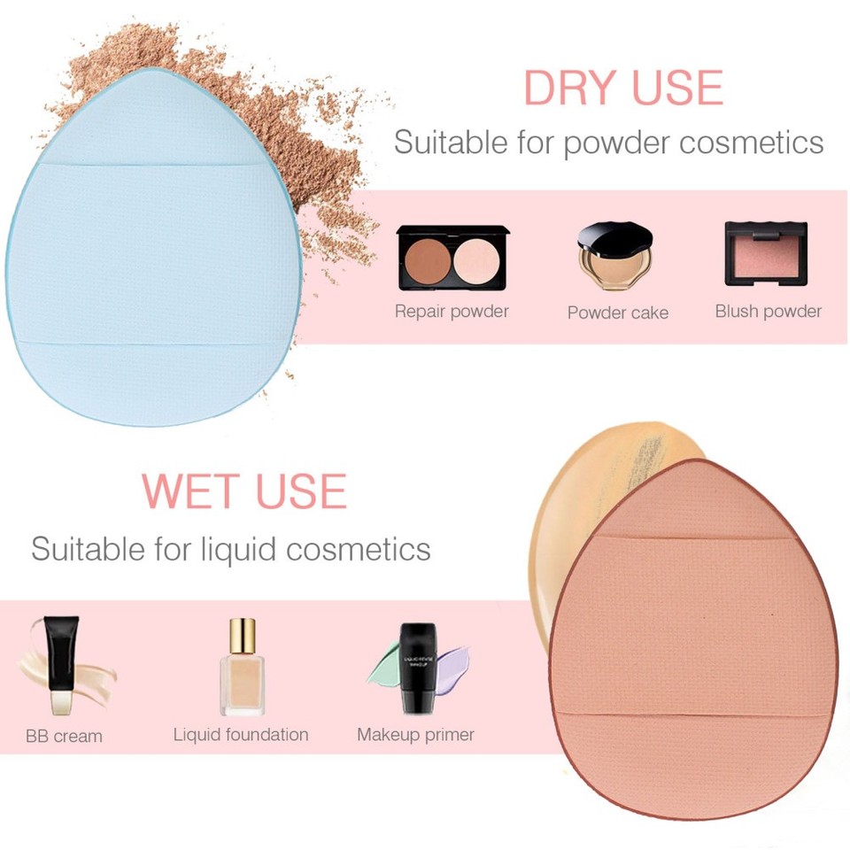 3 Boxes Finger Powder Mini Fingertip Powder Puff Concealer Small | eBay ...