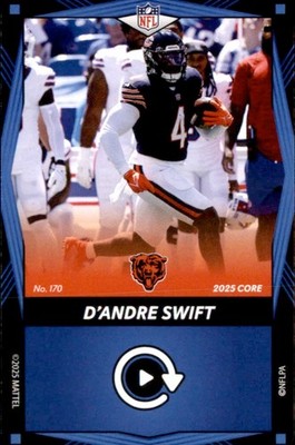 2025 Uno Elite Core Edition - Blue D'Andre Swift Chicago Bears #170 | eBay