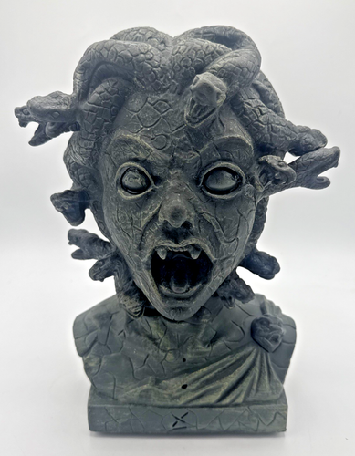 Medusa Head Snakes Halloween Props Moves Light Up Eyes Mouth Talking ...