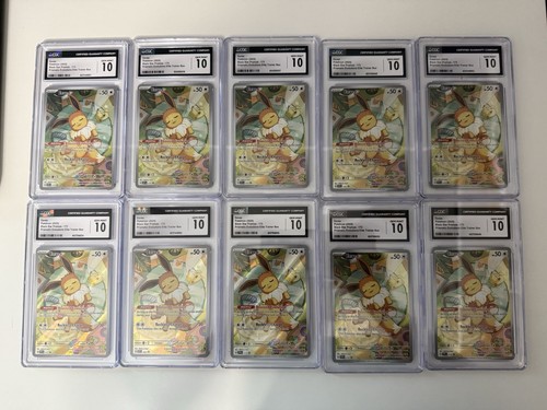 CGC 10 Gem mint POKEMON PRISMATIC EVOLUTIONS SVP 173 EEVEE ETB Promo ...