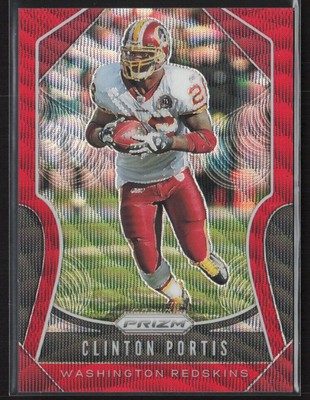 2019 Panini Prizm #272 Clinton Portis Red Wave #/149 Redskins | eBay